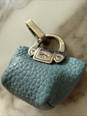 Longchamp | Accessories | Longchamp Mini Leather Bag Charm Keychain ...
